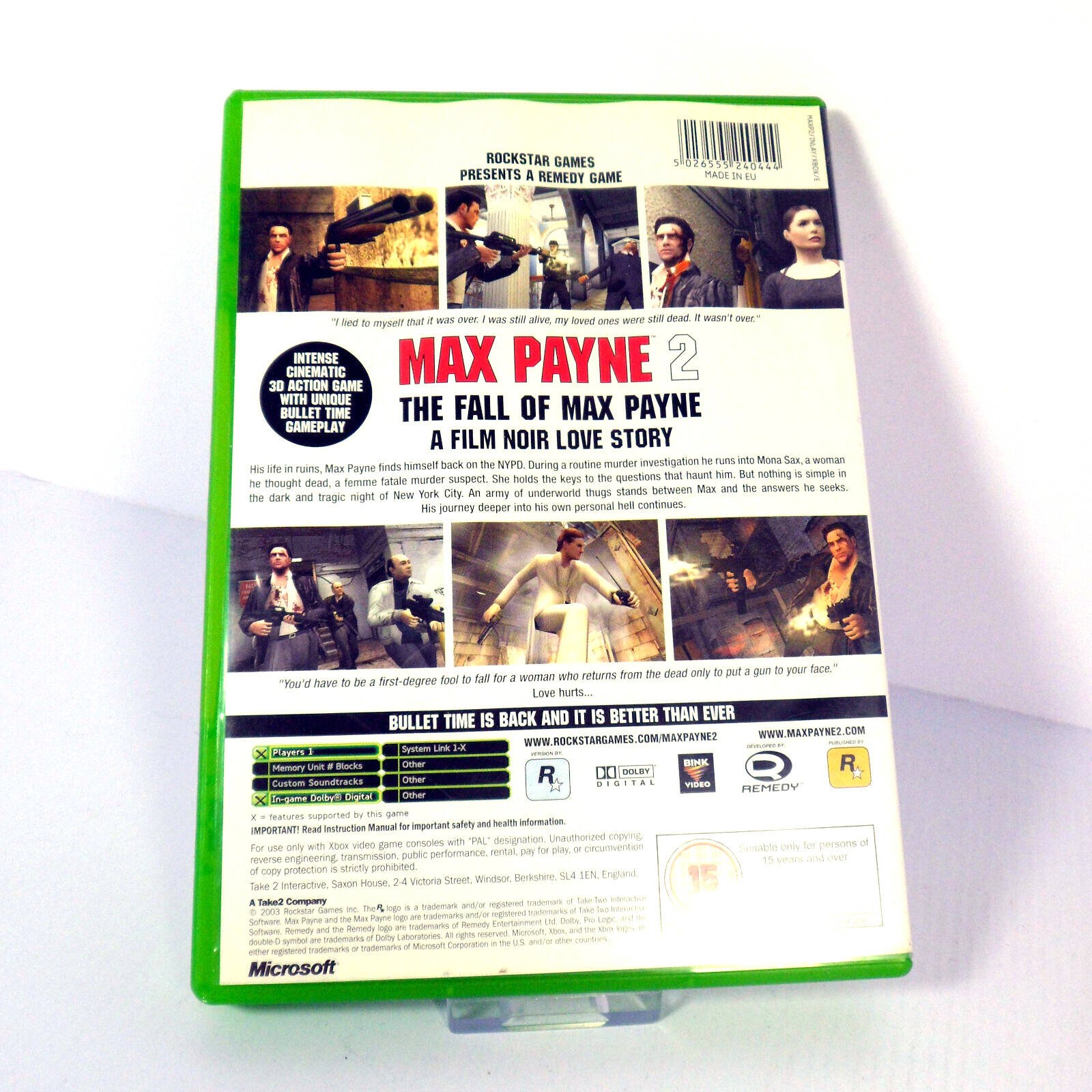 Max Payne 2: The Fall of Max Payne (Microsoft Xbox) - ClassicGamer ...