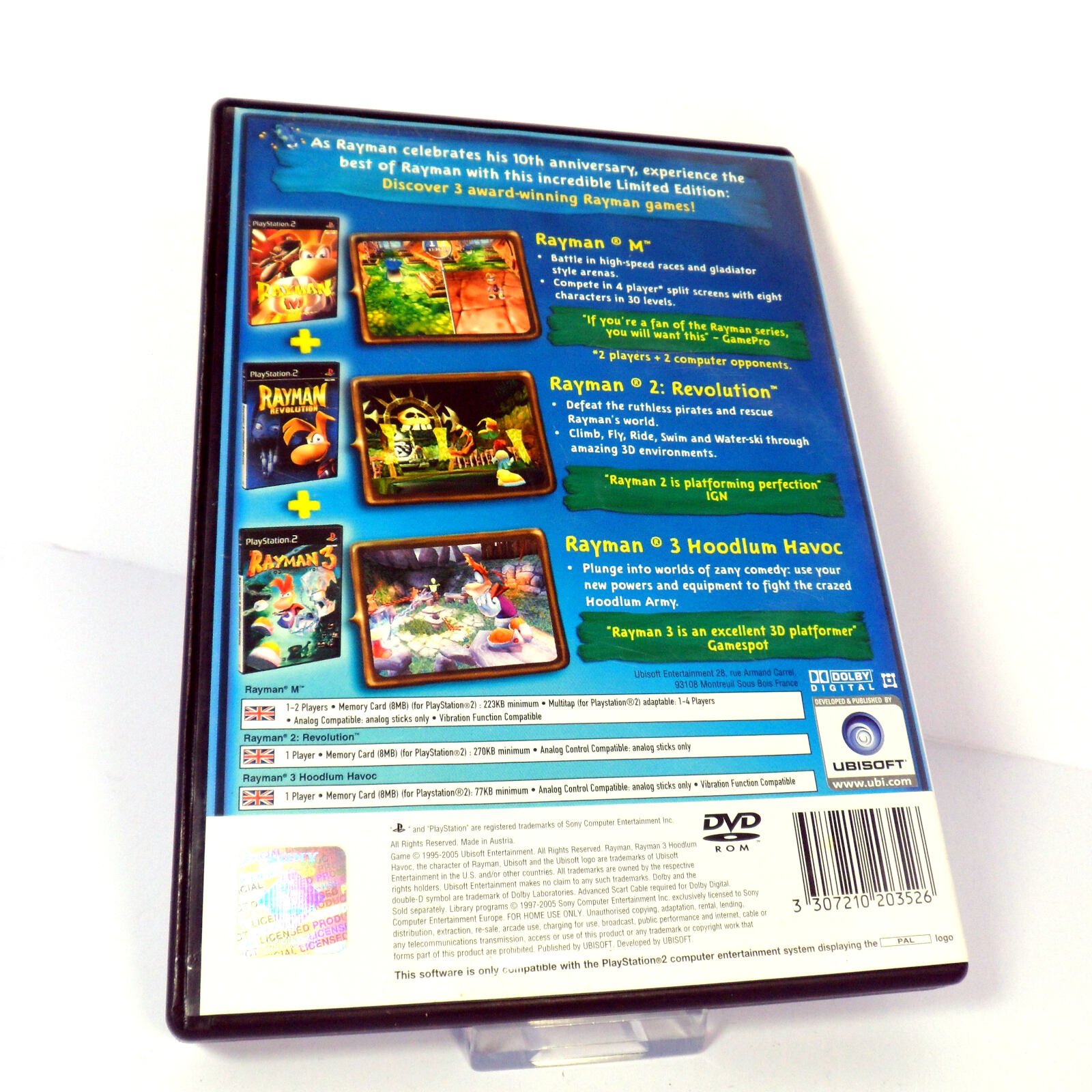 Rayman 10th Anniversary: M, 3 & Revolution (Sony PlayStation 2 ...
