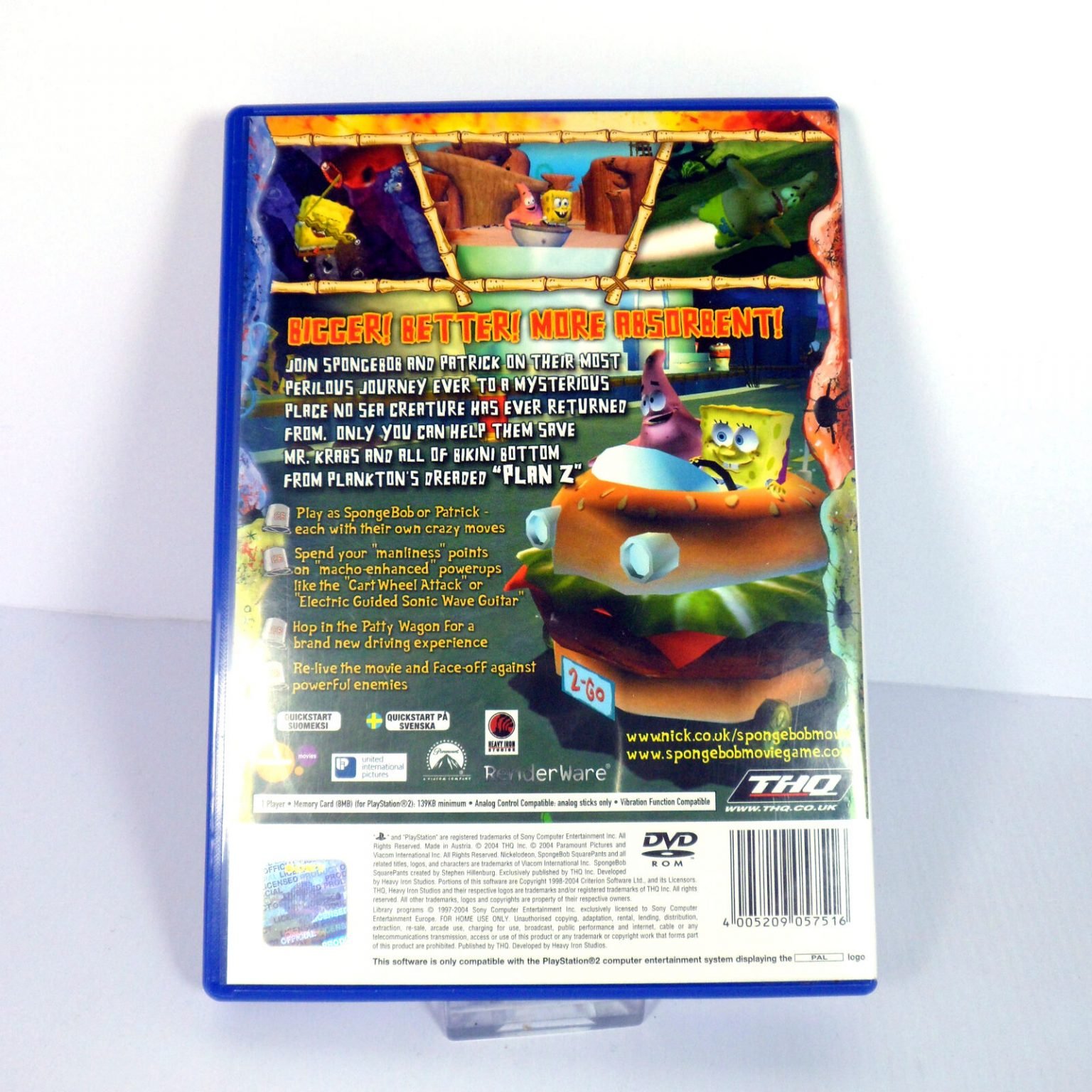 SpongeBob SquarePants: The Movie (Sony PlayStation 2) - ClassicGamer ...