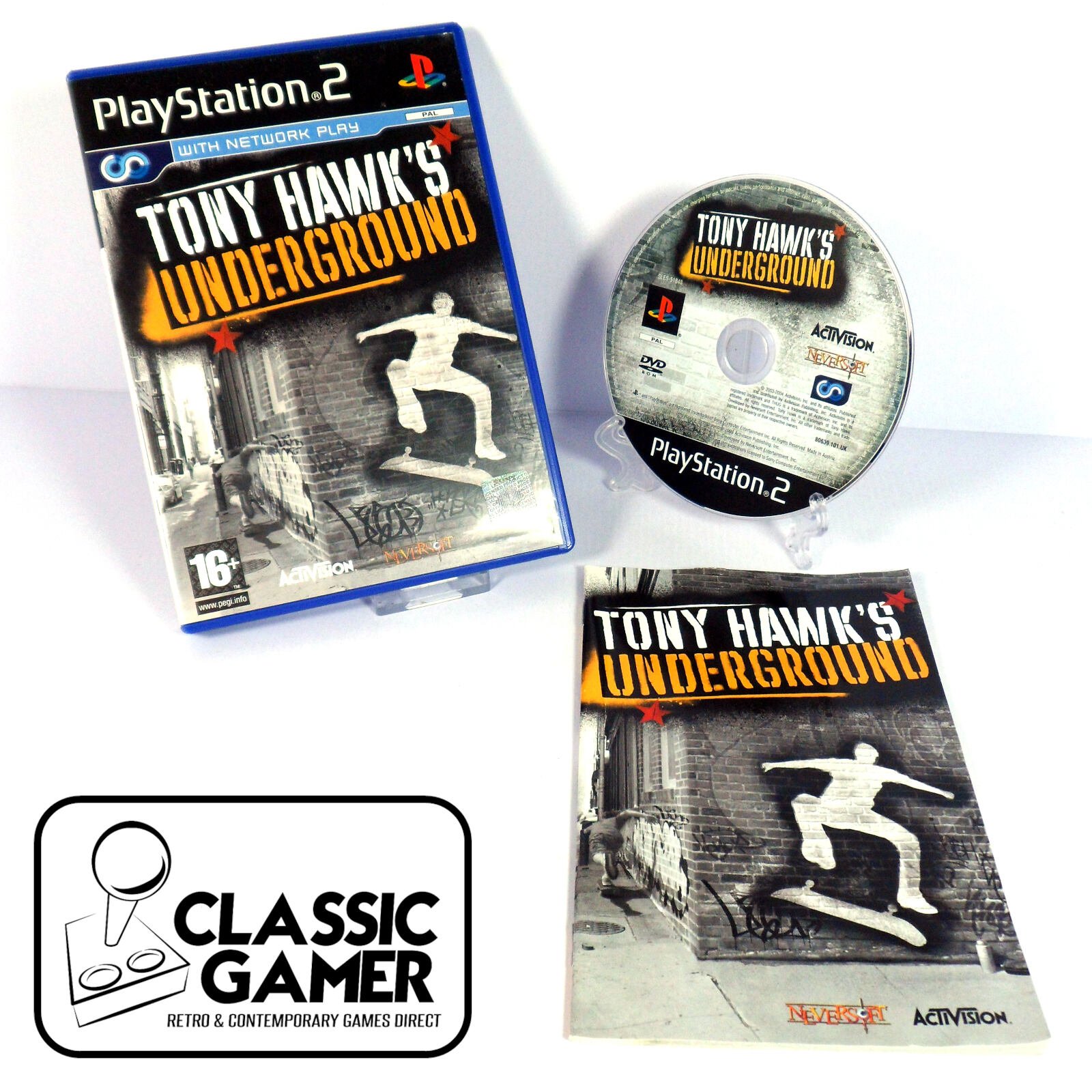 Tony Hawk's Underground (Sony PlayStation 2) - ClassicGamer: Classic ...