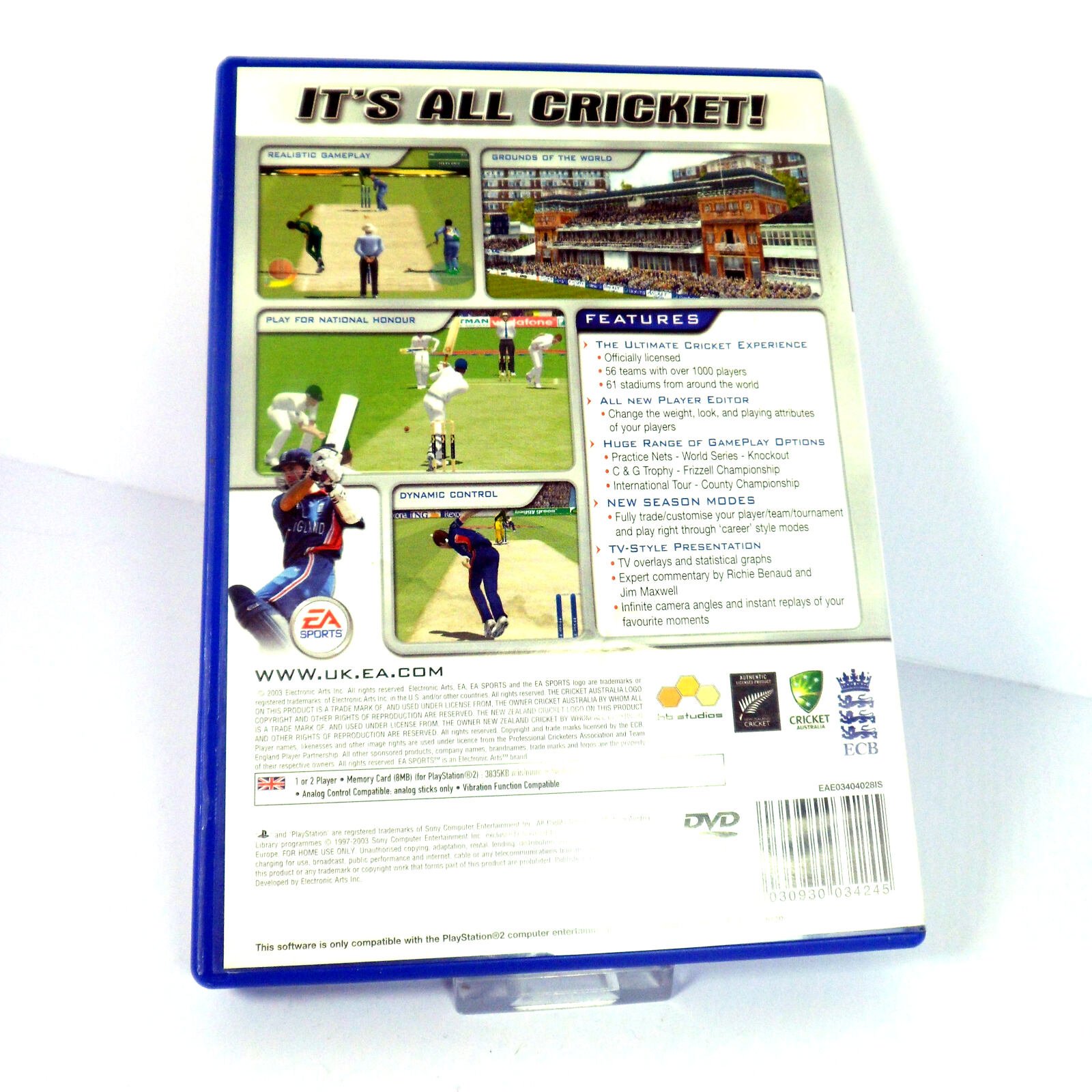 EA Sports Cricket 2004 (Sony PlayStation 2) - ClassicGamer: Classic ...
