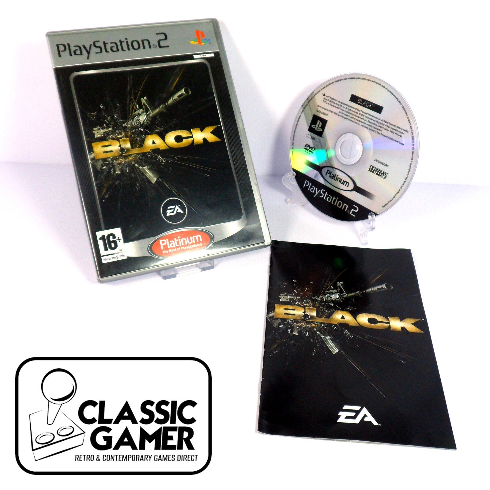 Black (Platinum) (Sony PlayStation 2) - ClassicGamer: Classic & Retro ...