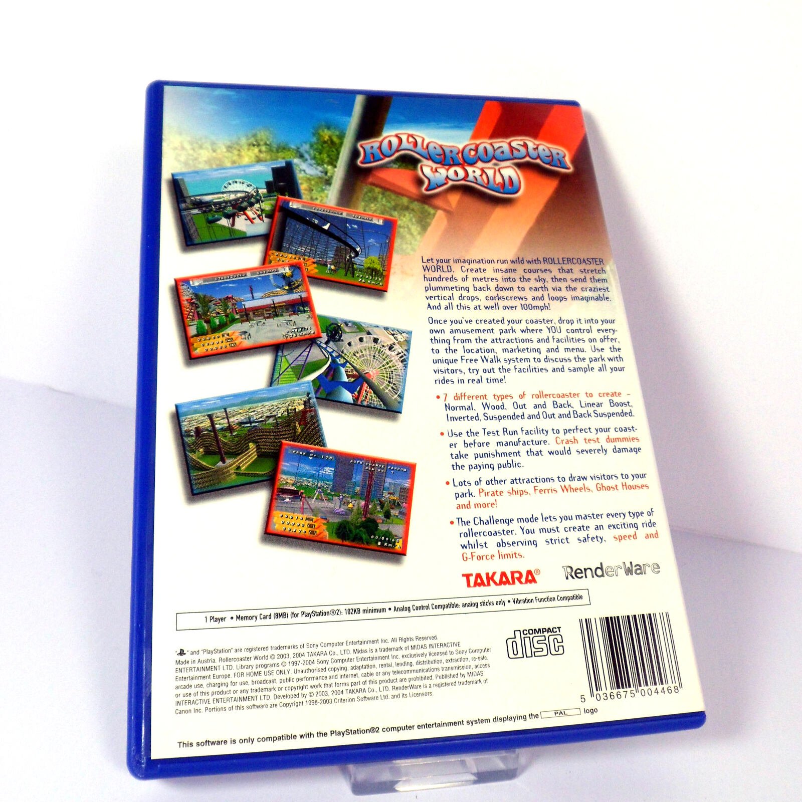 Rollercoaster World (Sony PlayStation 2) - ClassicGamer: Classic ...