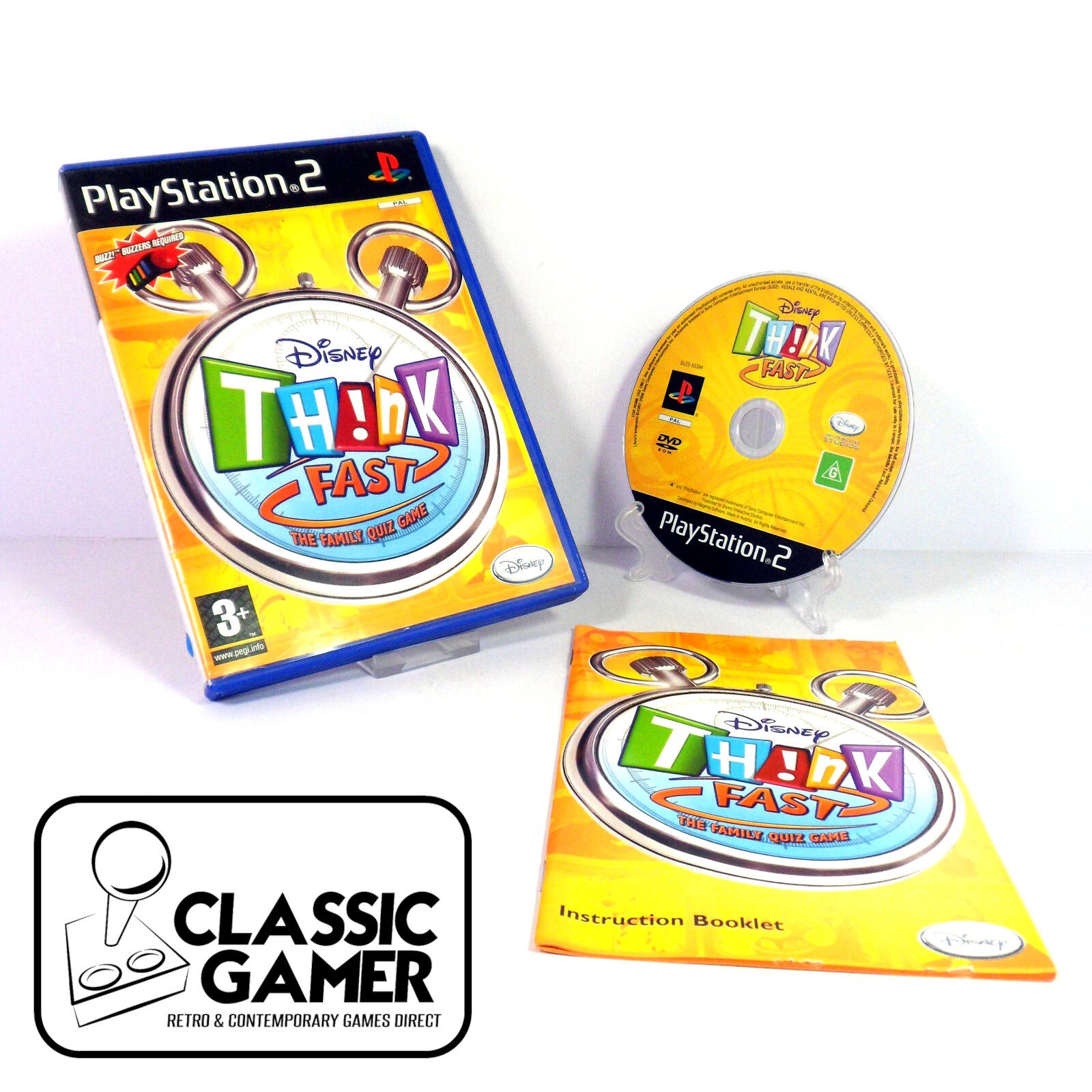 Disney's Th!Nk Fast/Think Fast (Sony PlayStation 2) - ClassicGamer ...