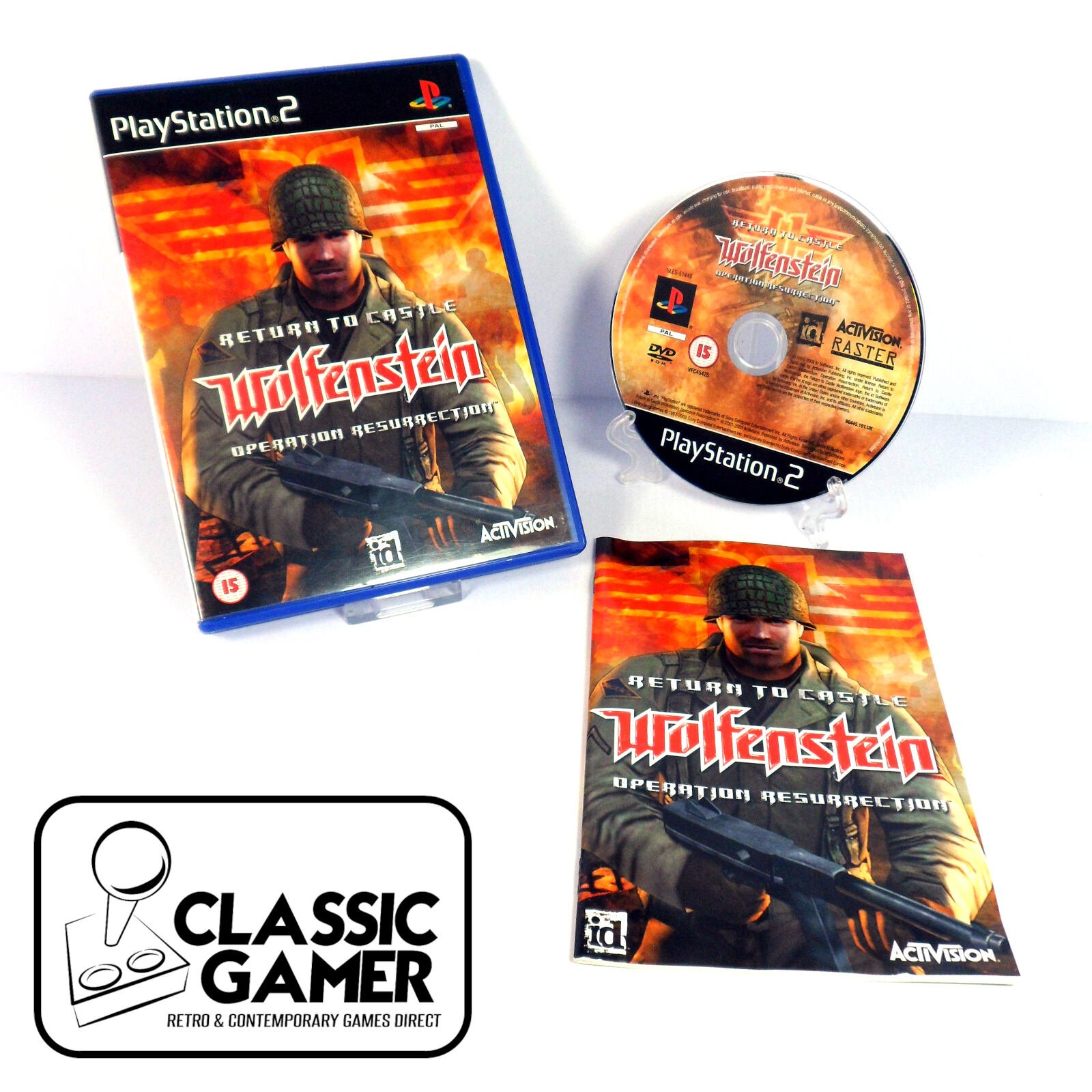 Return To Castle Wolfenstein Operation Resurrection (Sony PlayStation 2 ...
