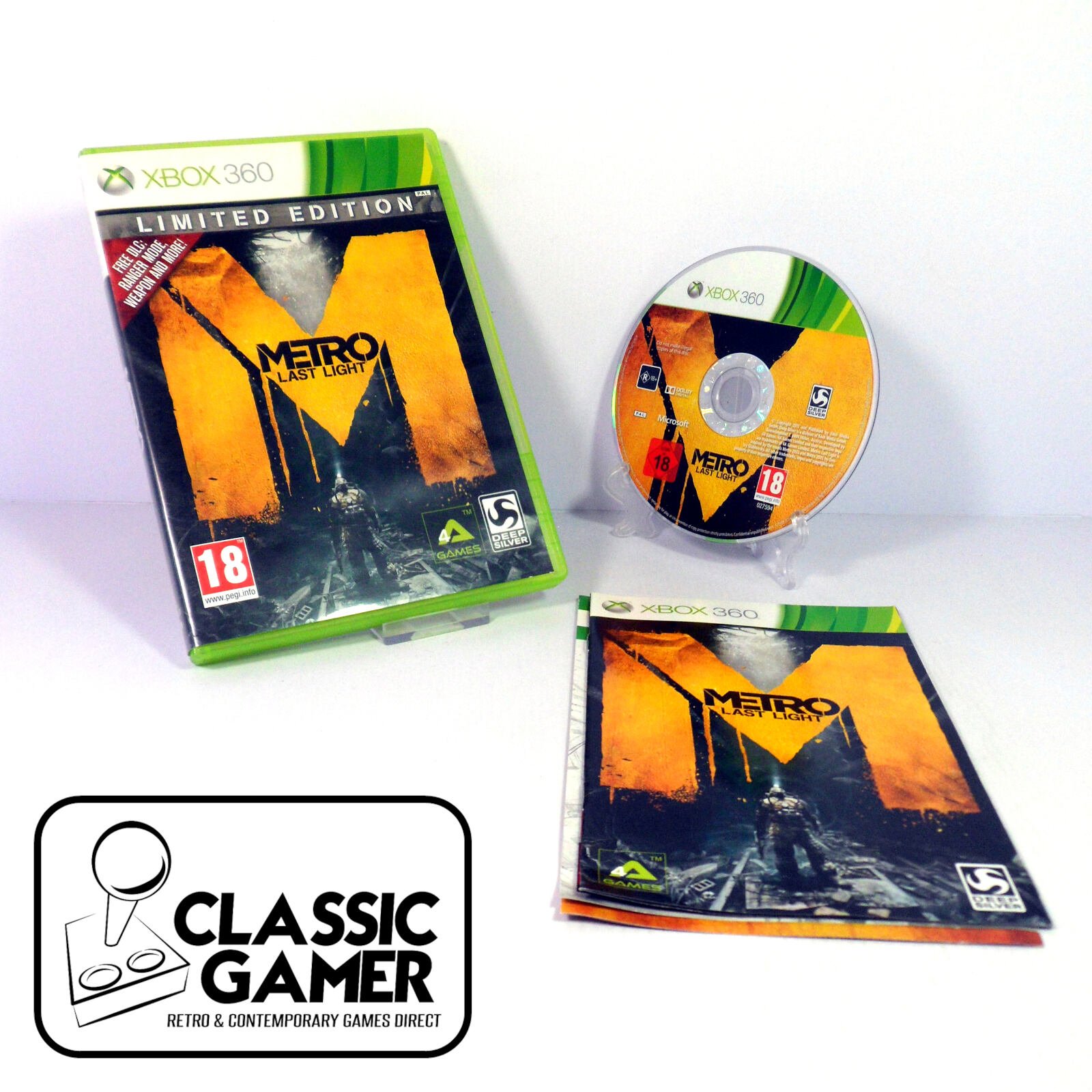 Metro: Last Light - Limited Edition (Microsoft Xbox 360) - ClassicGamer ...