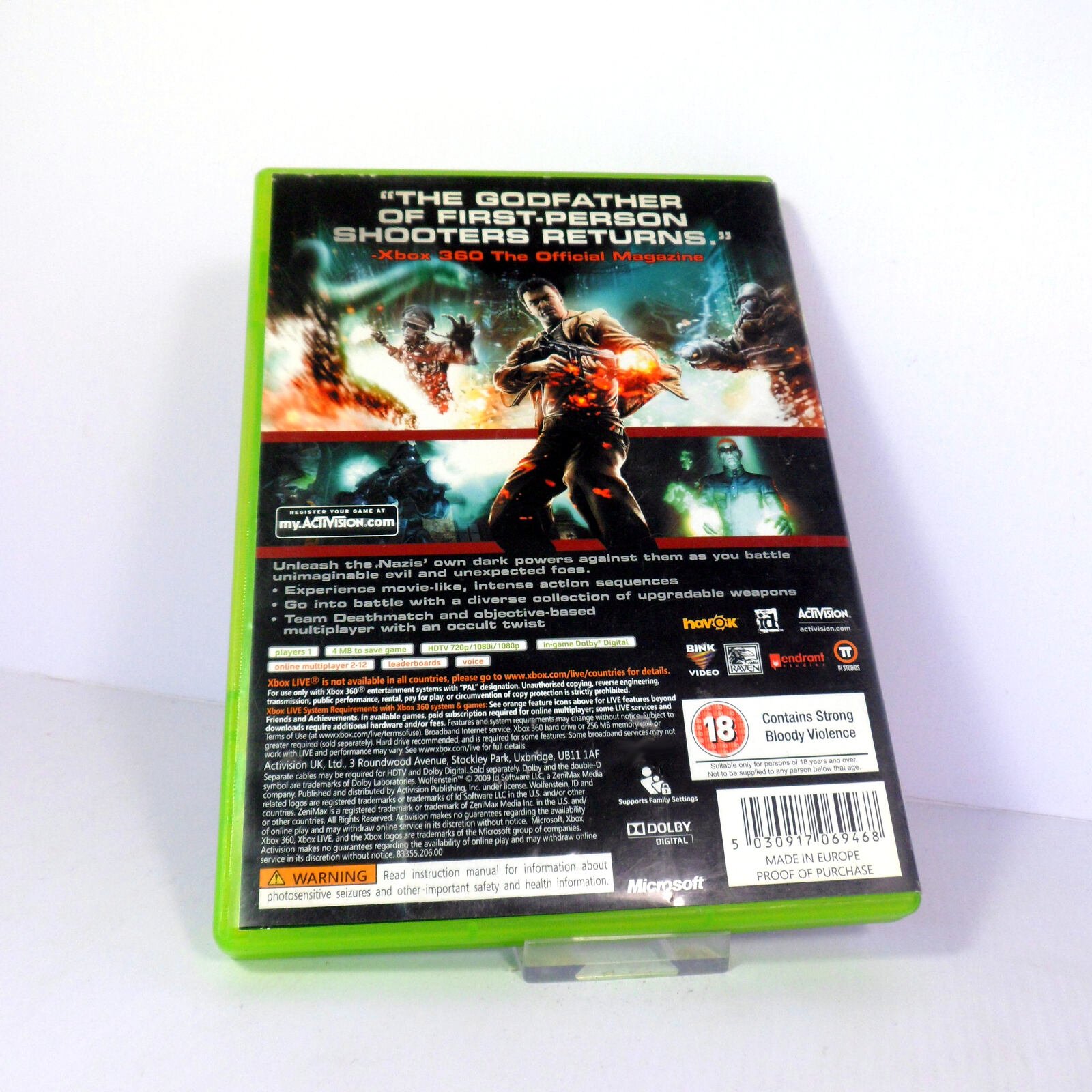 Wolfenstein (Microsoft Xbox 360) - ClassicGamer: Classic & Retro Games ...